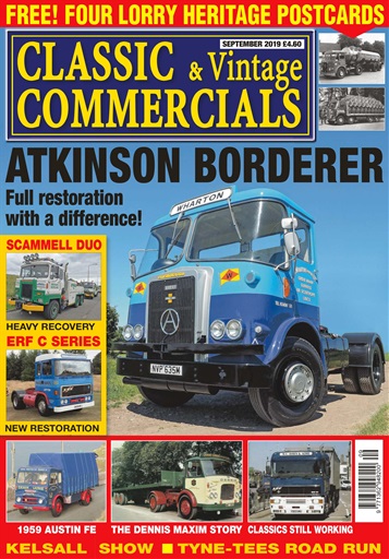 Classic & Vintage Commercials Magazine - September 2019 Back Issue
