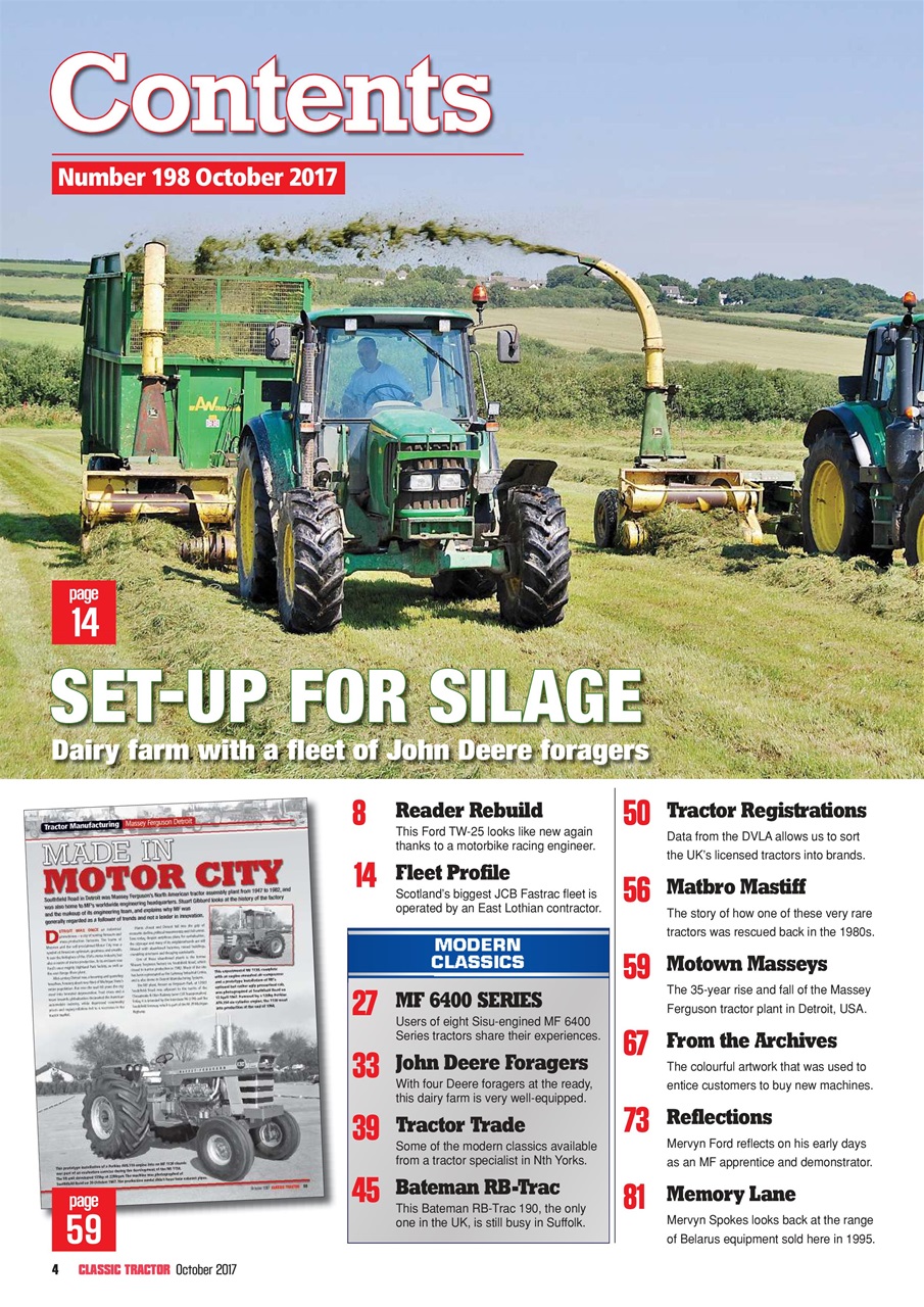 Classic Tractor Magazine - October 2017 Back Issue