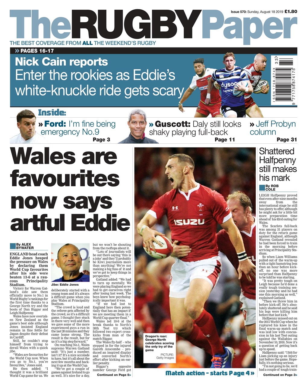 The Rugby Paper Magazine - 18th August 2019 Back Issue