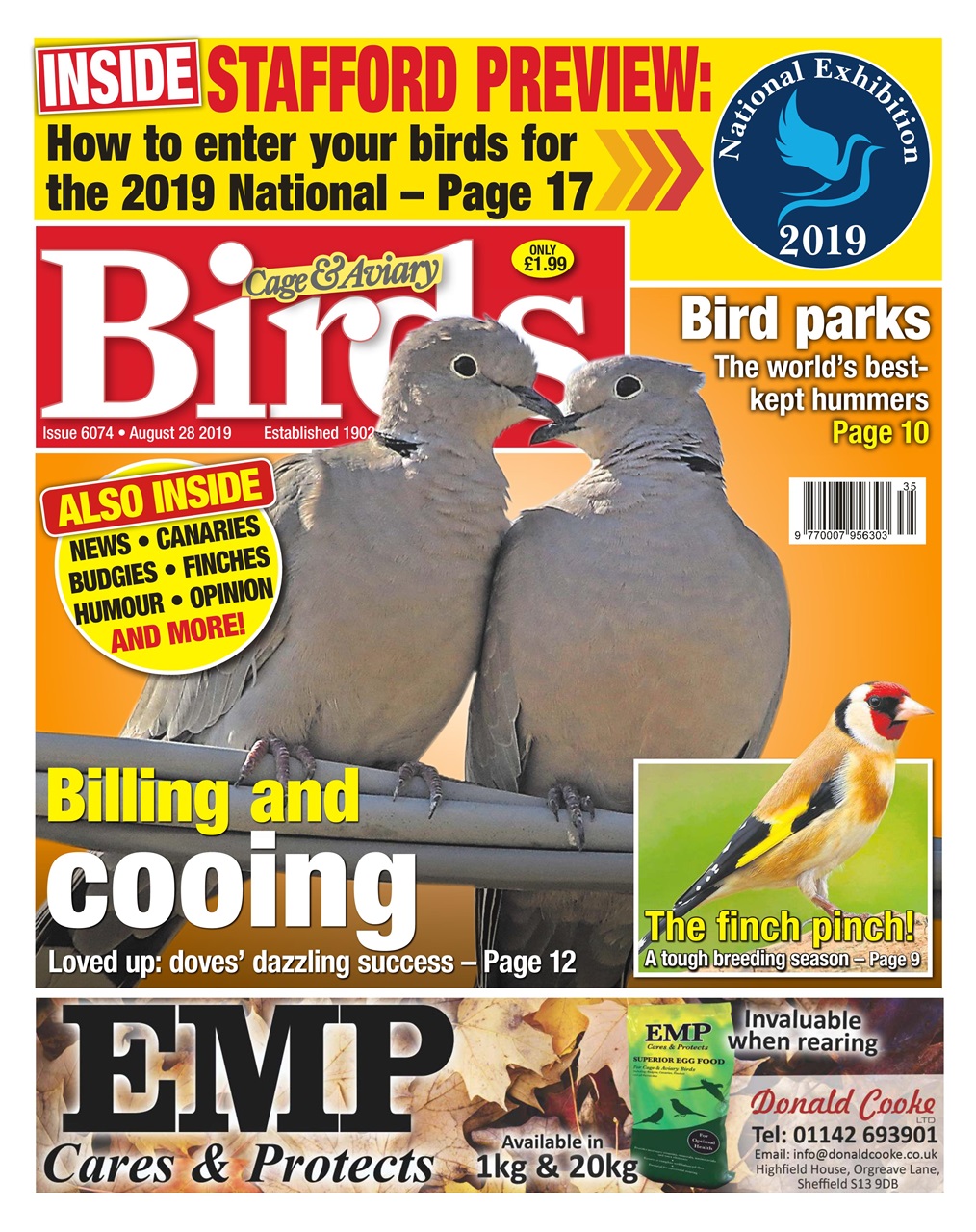 Cage & Aviary Birds Magazine - 28/08/2019 Back Issue