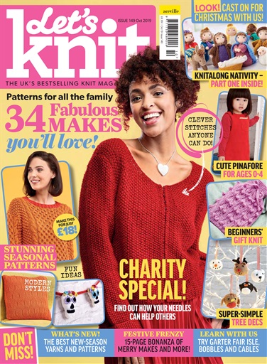 Let's Knit Magazine - Oct 2019 Back Issue