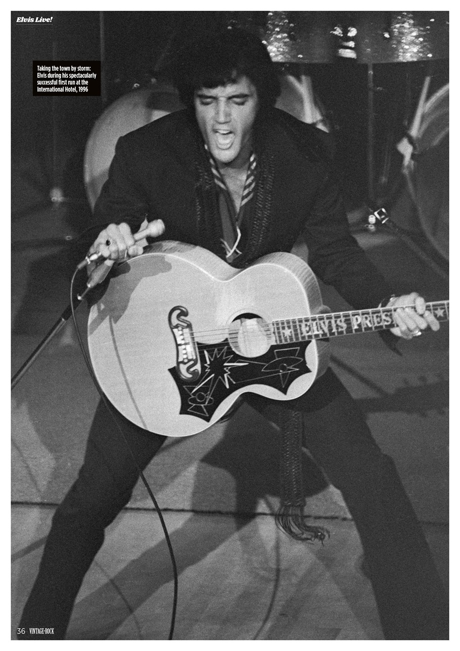 Vintage Rock Presents Magazine - Elvis Live! Back Issue