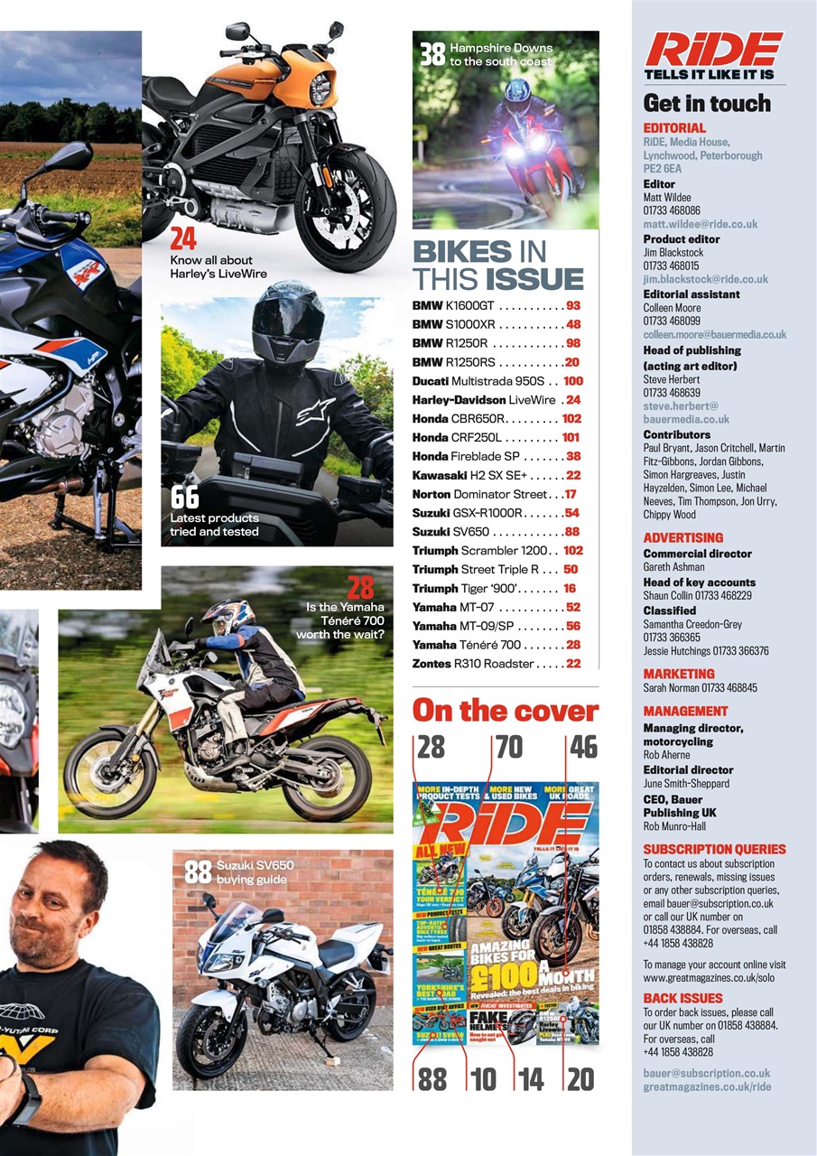 Ride Magazine - November 2019 Back Issue