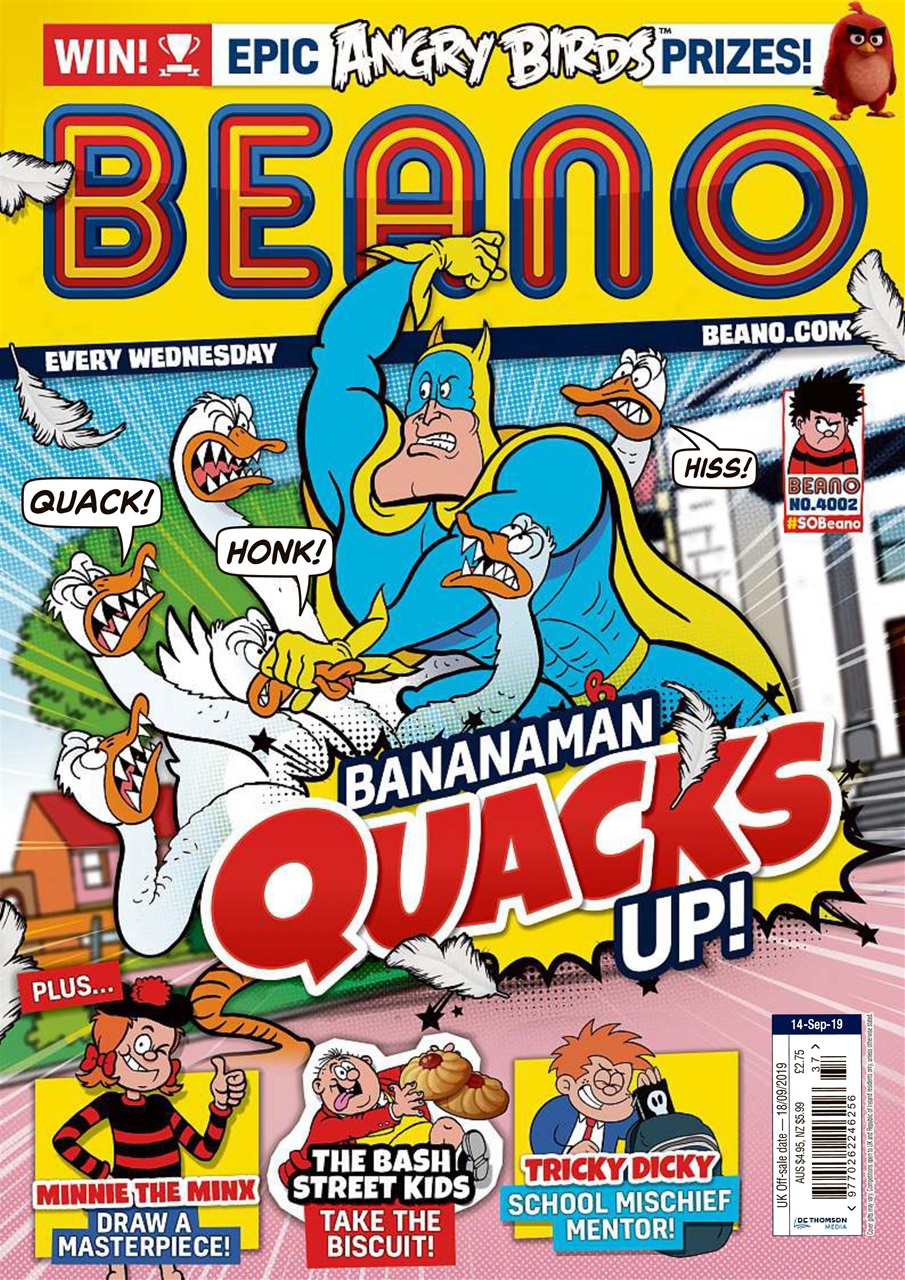 Beano Magazine - 14/09/2019 Back Issue