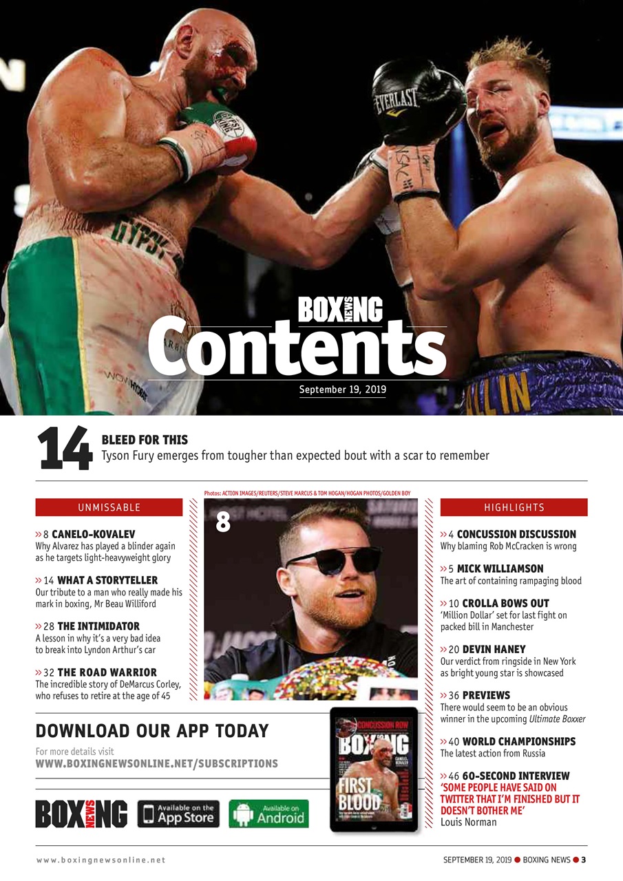 Boxing News Magazine - 17-Sep Back Issue