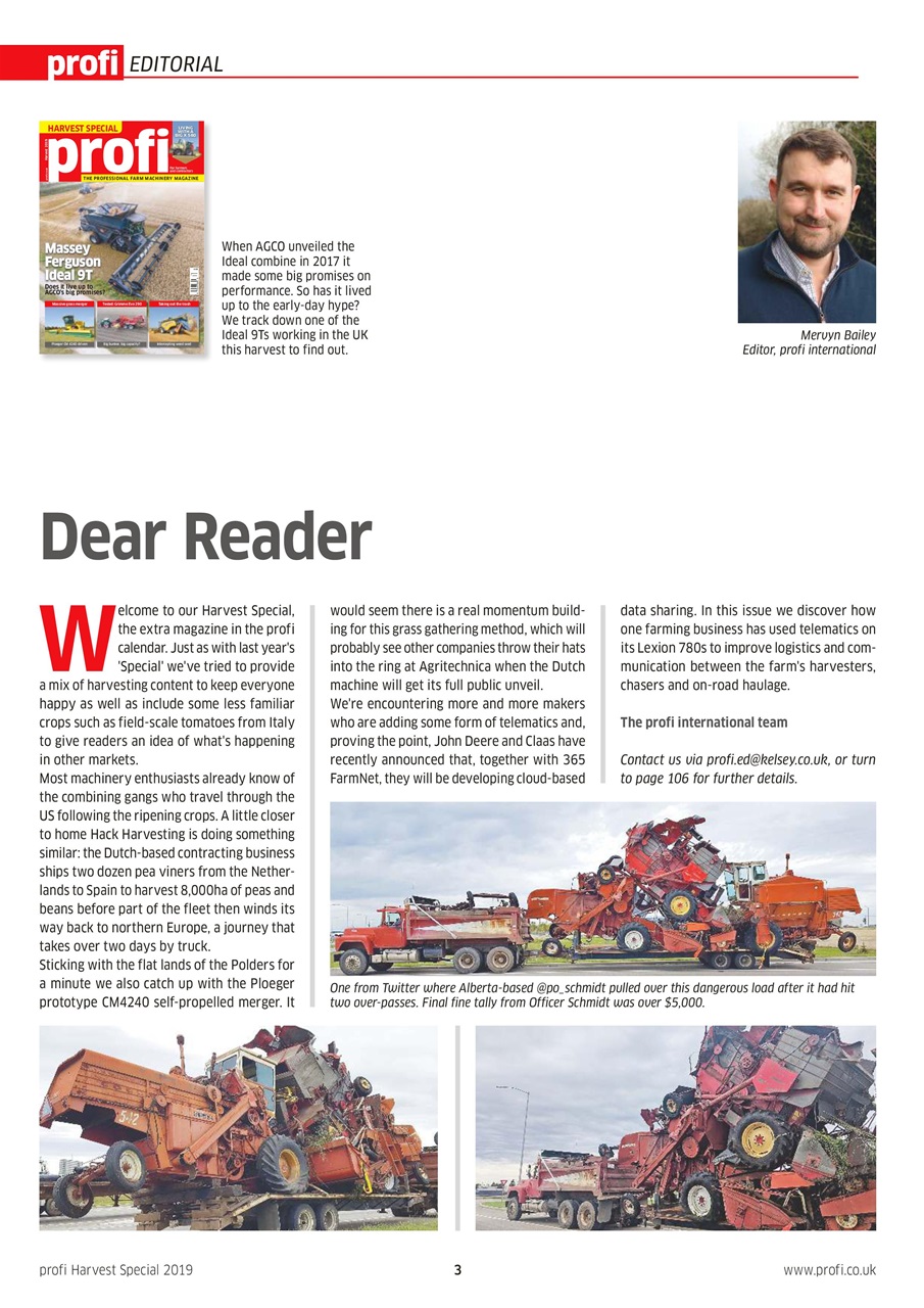 Profi International Magazine - Harvest Issue 2019 Subscriptions ...