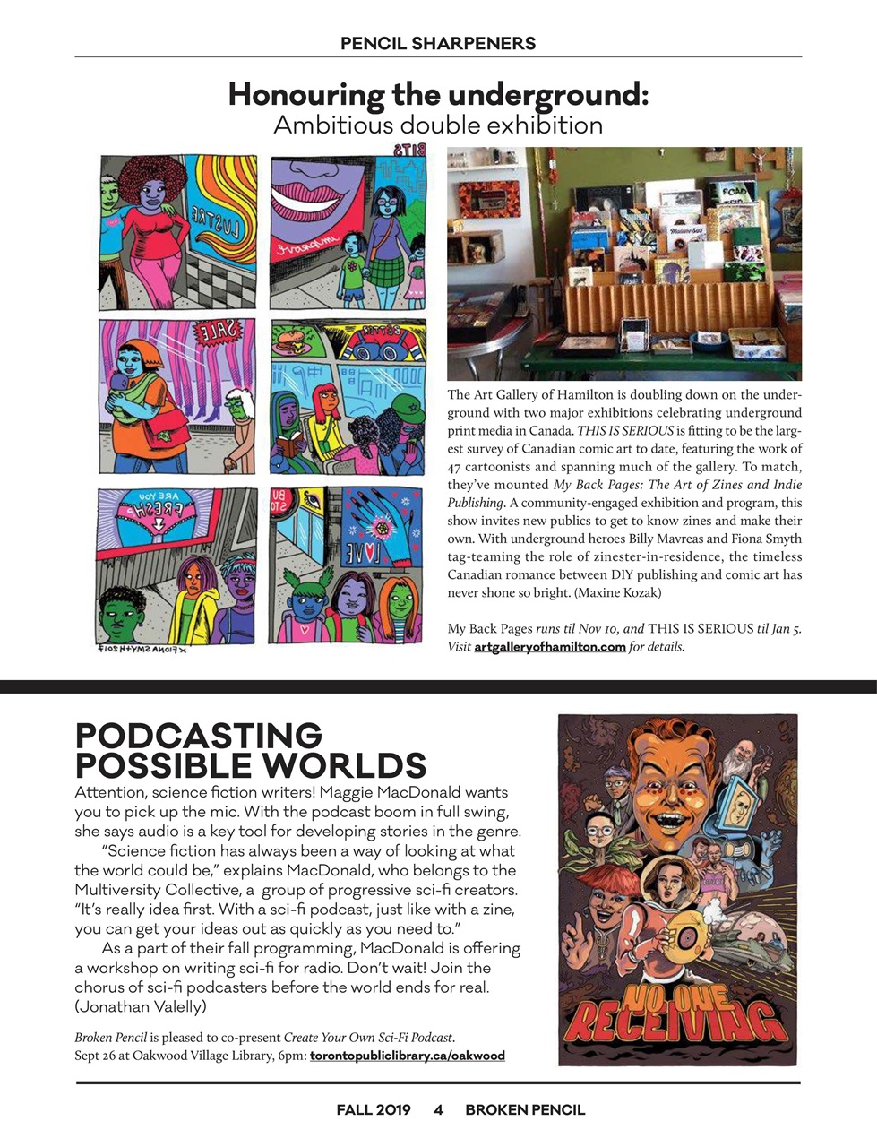 Broken Pencil Magazine - Fall 2019 Back Issue