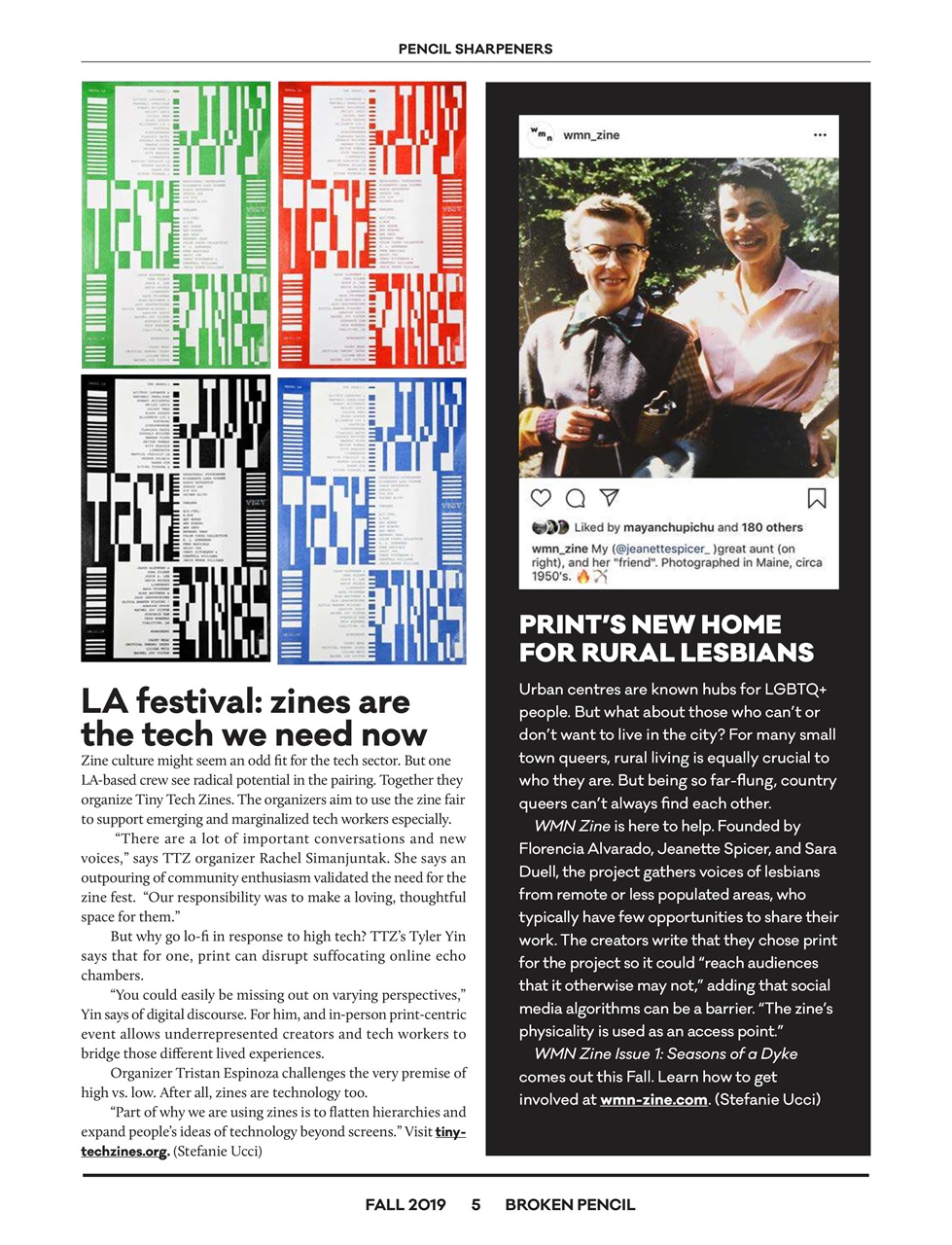 Broken Pencil Magazine - Fall 2019 Back Issue