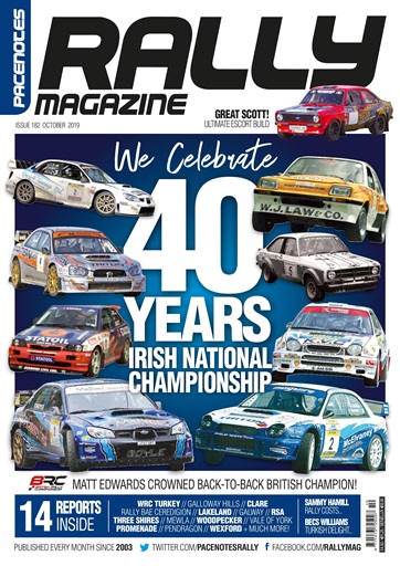 Pacenotes Rally magazine - Issue 182 - Oct 2019 Back Issue