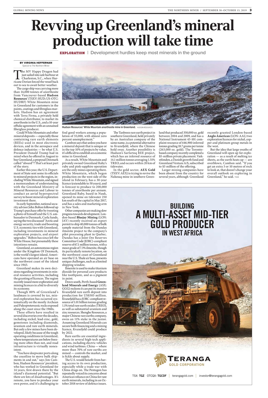 The Northern Miner Magazine - Vol. 105 No. 20 Subscriptions | Pocketmags