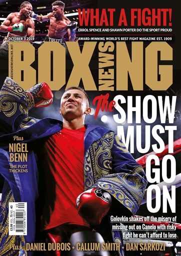 Boxing News Magazine - 01-Oct Back Issue