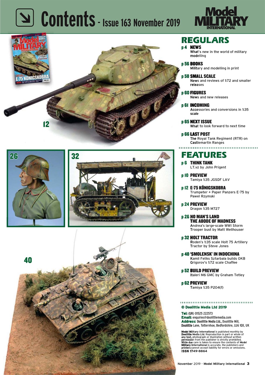 Military Modelling International Magazine - 163 Nov 19 Back Issue