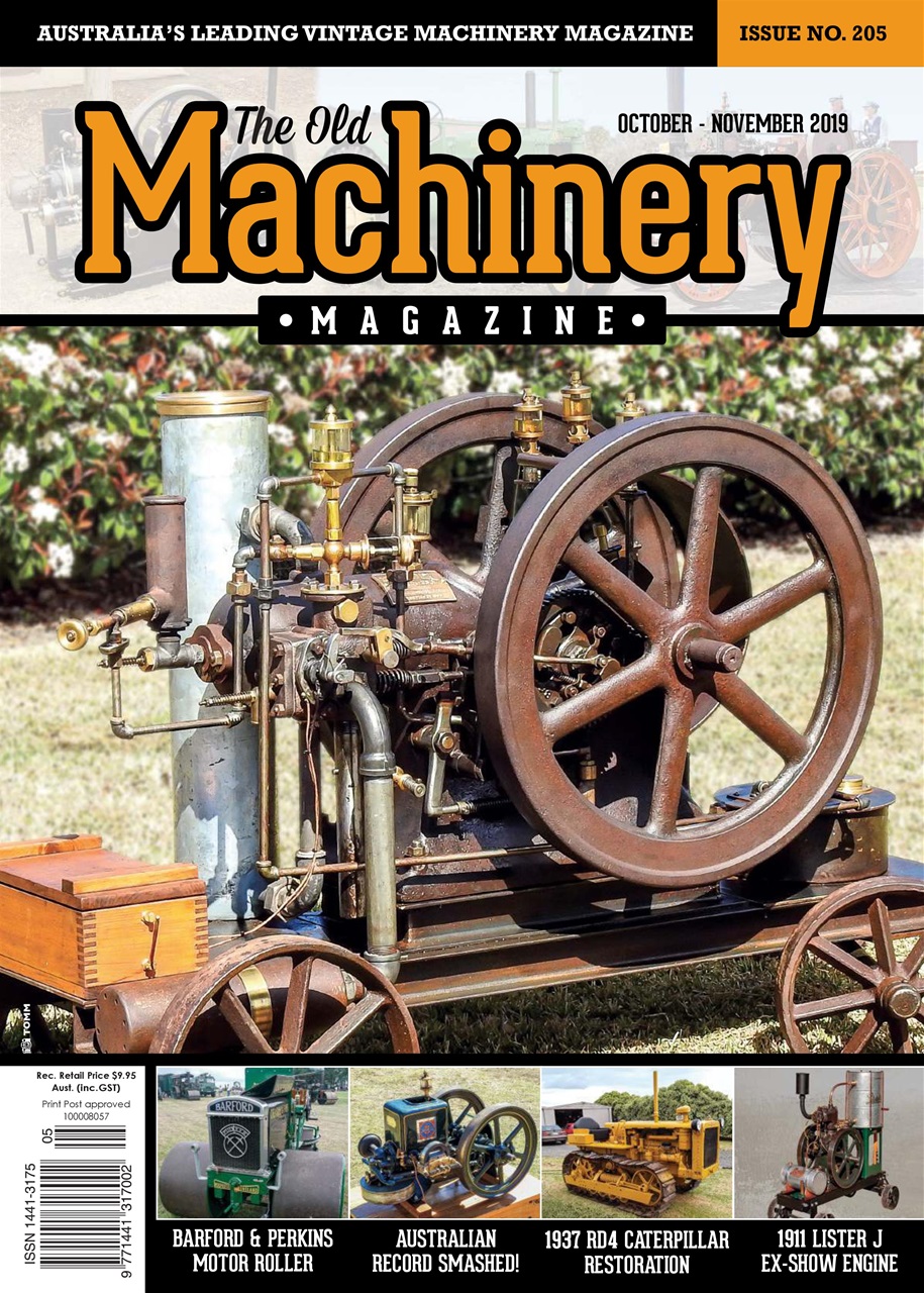 The Old Machinery Magazine - October - November 2019 Back Issue