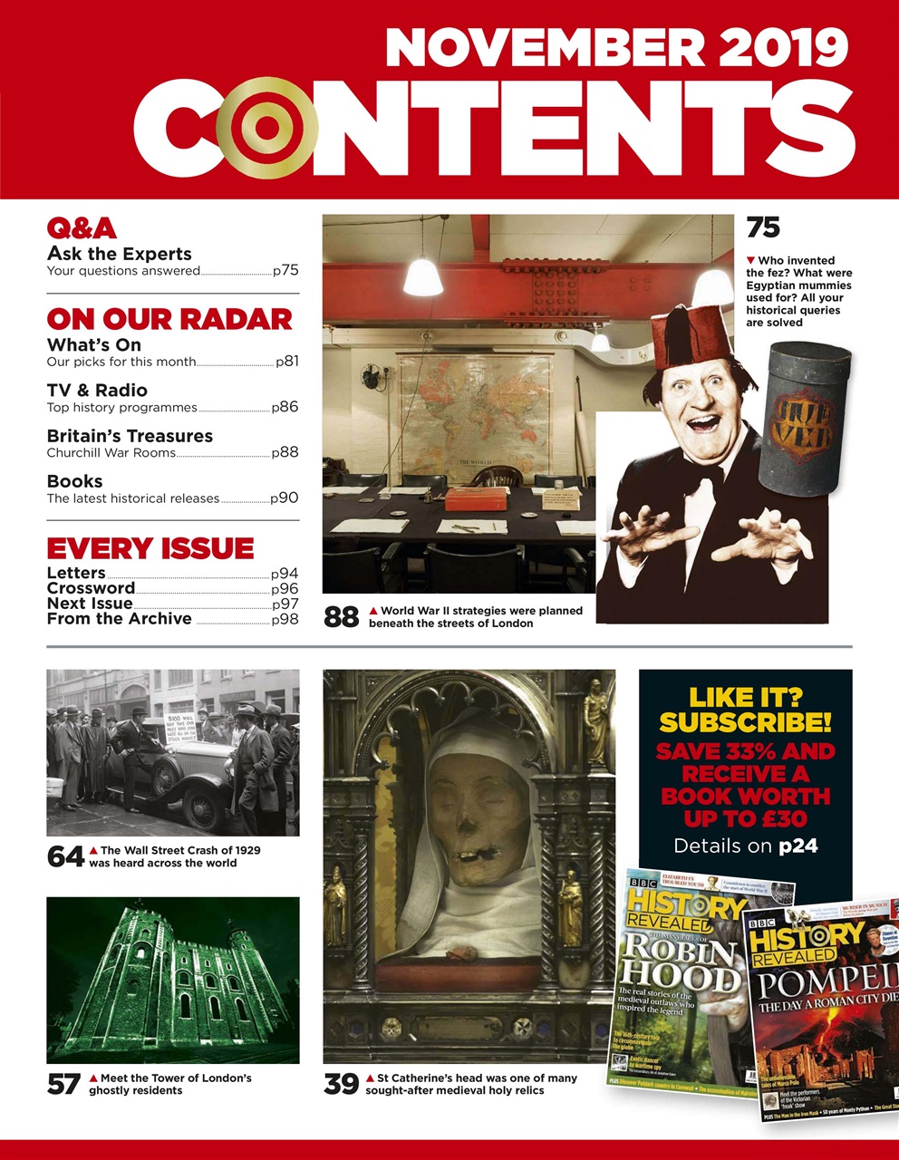 BBC History Revealed Magazine - November 2019 Back Issue