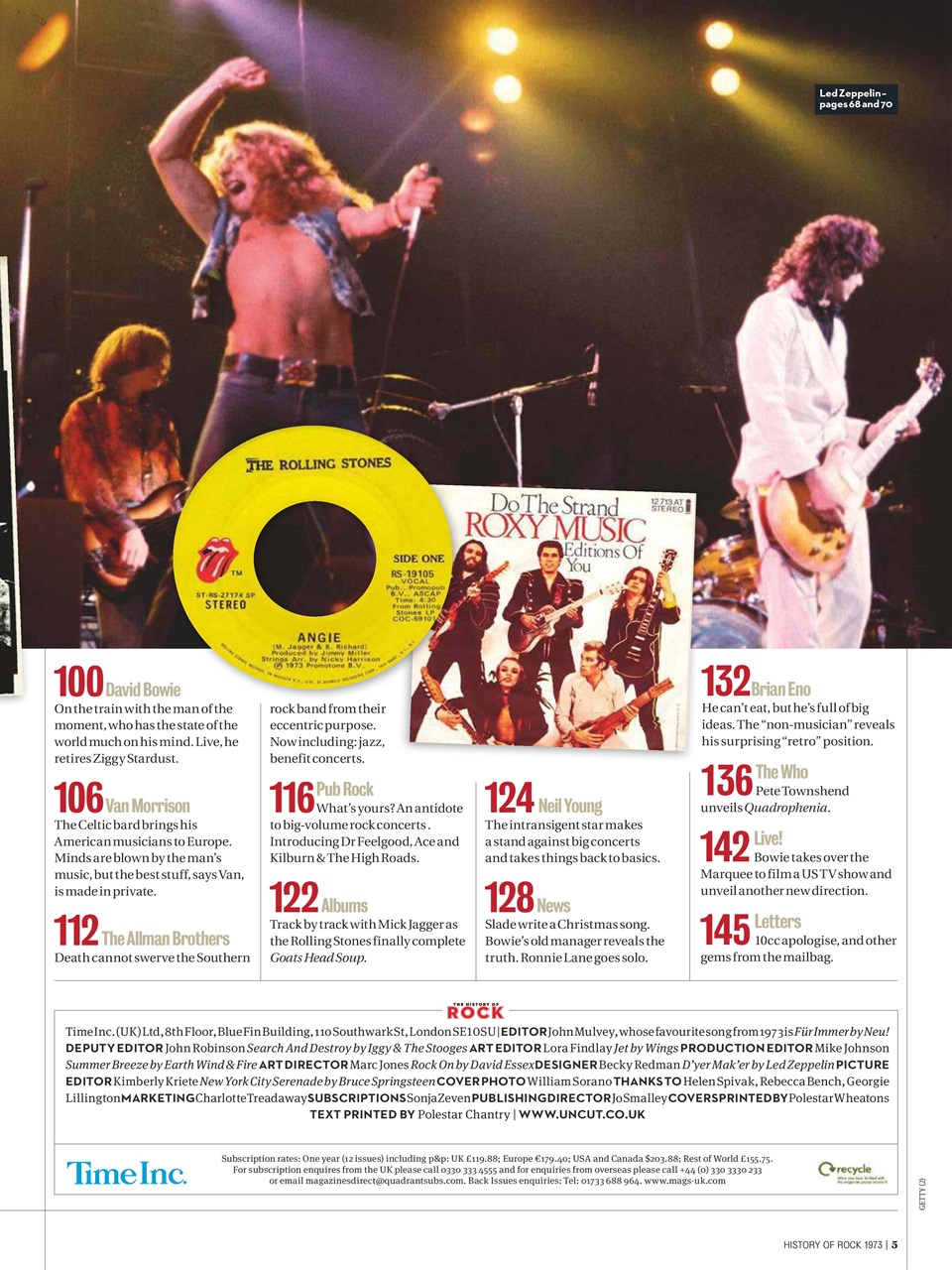 Uncut Magazine - The History of Rock 1973 Special Issue