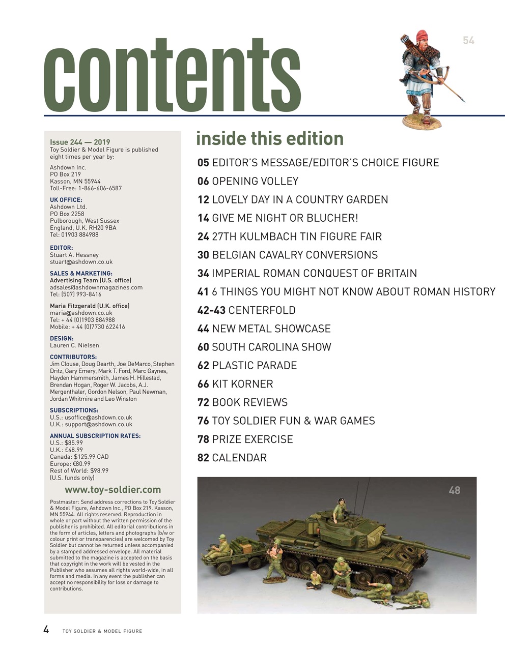 Toy Soldier & Model Figure Magazine - 244 Back Issue