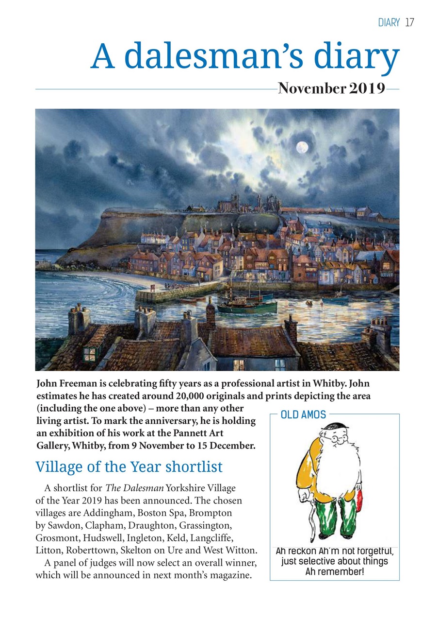 The Yorkshire Dalesman Magazine - Nov 2019 Back Issue
