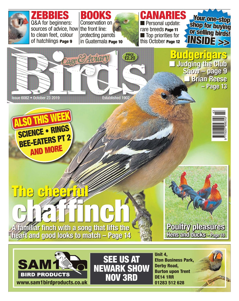 Cage & Aviary Birds Magazine - 23/10/2019 Back Issue