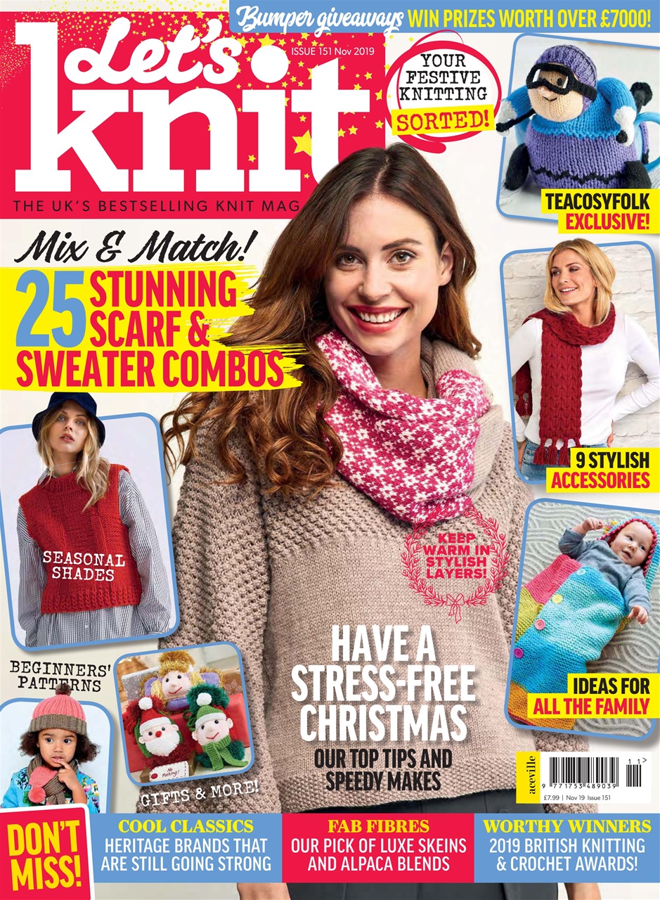 Let's Knit Magazine - Nov 2019 Back Issue
