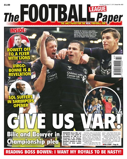 The Football League Paper Magazine - 27-Oct-2019 Back Issue