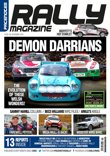 Pacenotes Rally magazine - Issue 183 - Nov 2019 Back Issue