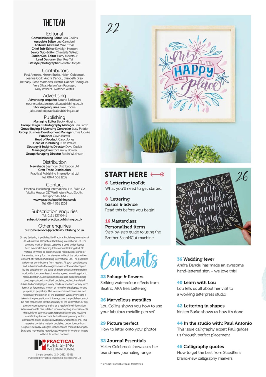 Simply Lettering Magazine - 04 Back Issue