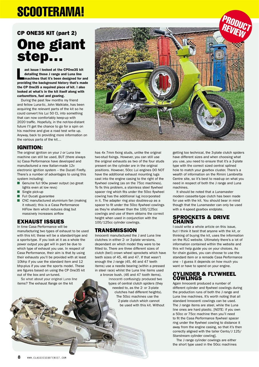 Classic Scooterist Magazine Subscriptions and 132 - April/May Issue ...