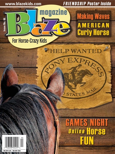 Blaze Magazine For Horse Crazy Kids - No 66 Fall 2019 Back Issue