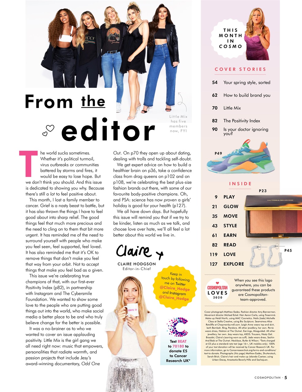 Cosmopolitan Magazine - May 2020 Back Issue