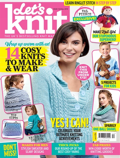 Let's Knit Magazine - Dec 2019 Back Issue