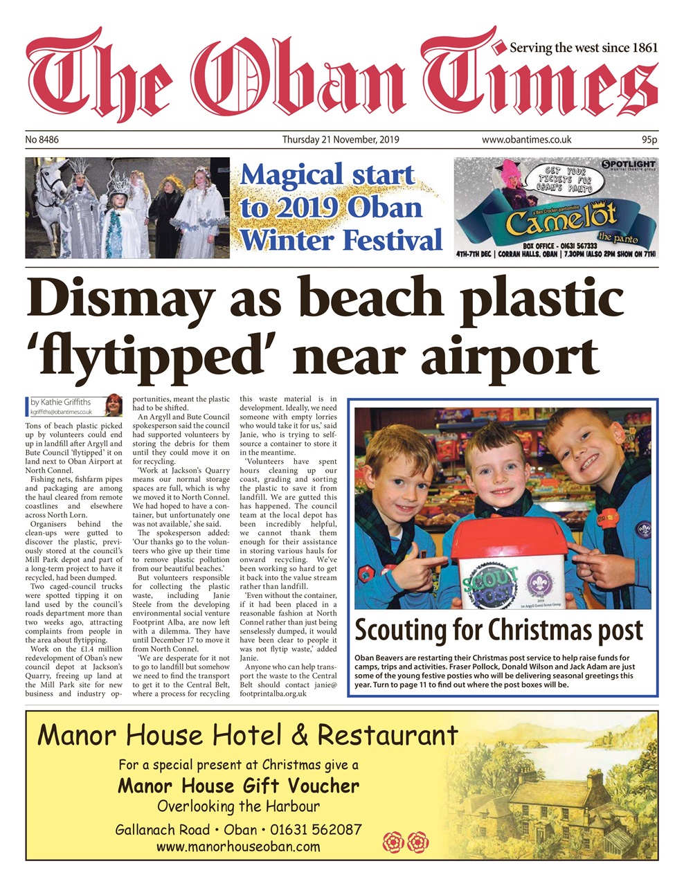 The Oban Times & Lochaber Times Magazine - 21st November 2019 Back Issue