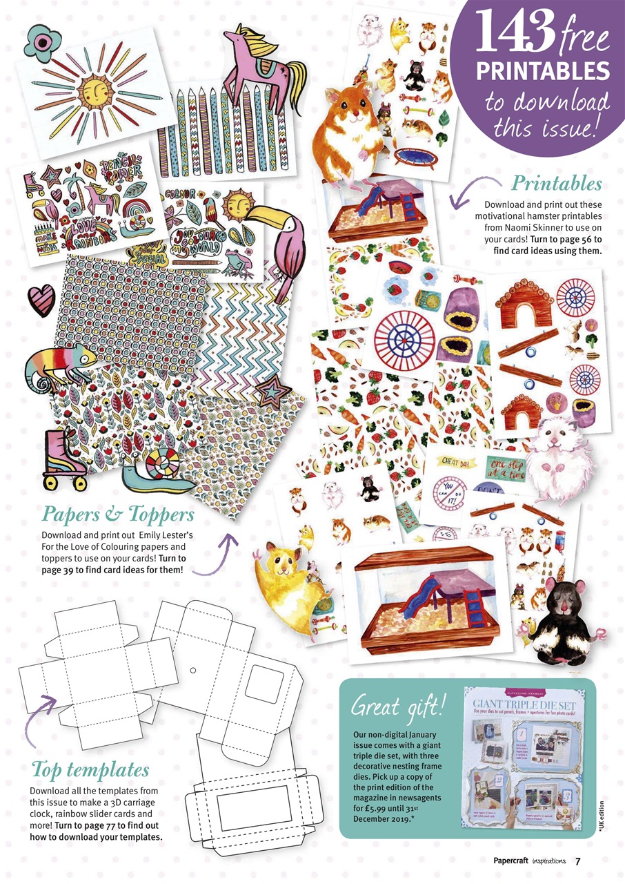 Papercraft Inspirations Magazine - January 2019 Subscriptions | Pocketmags