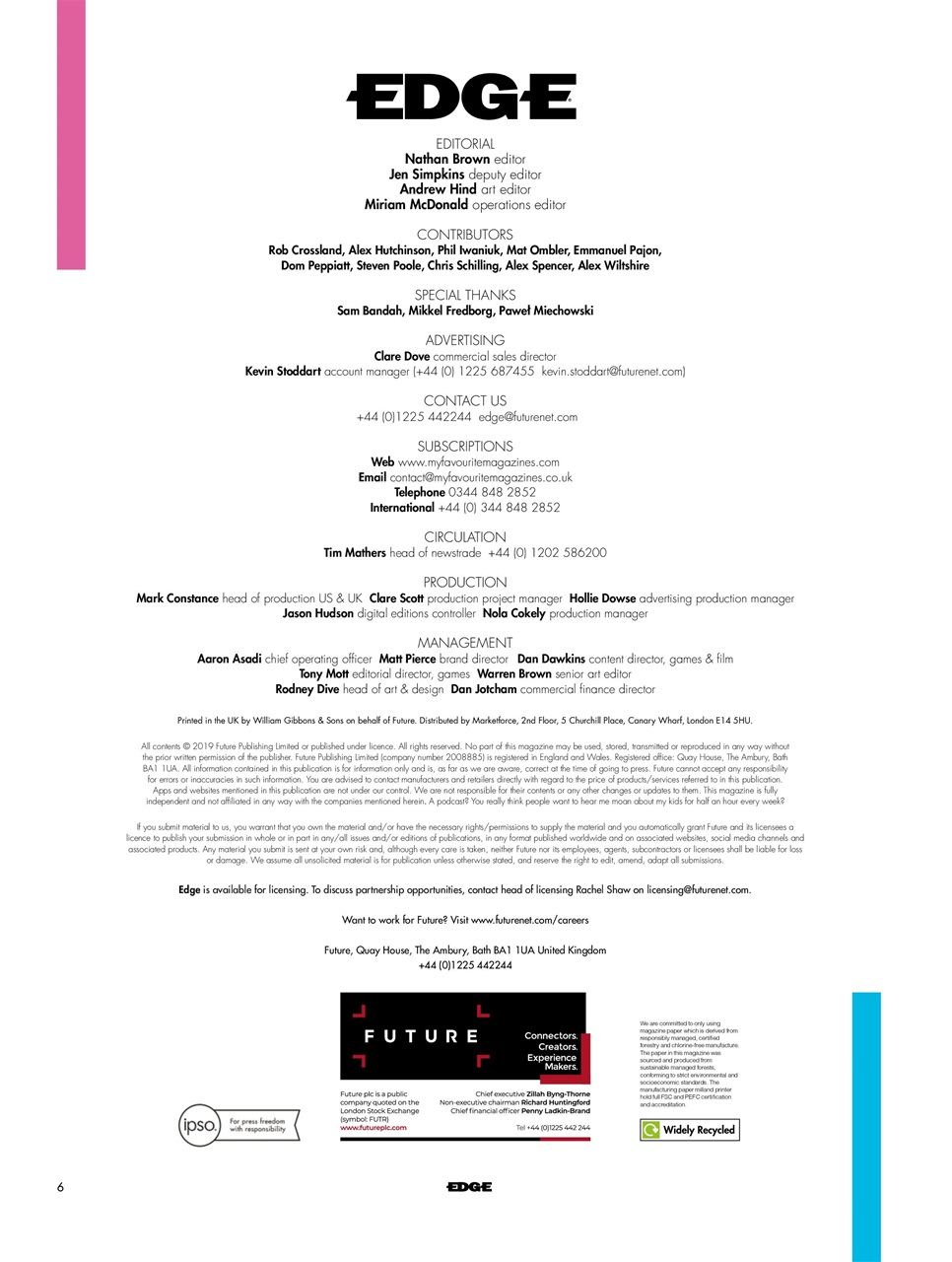 Edge Magazine - January 2020 Back Issue