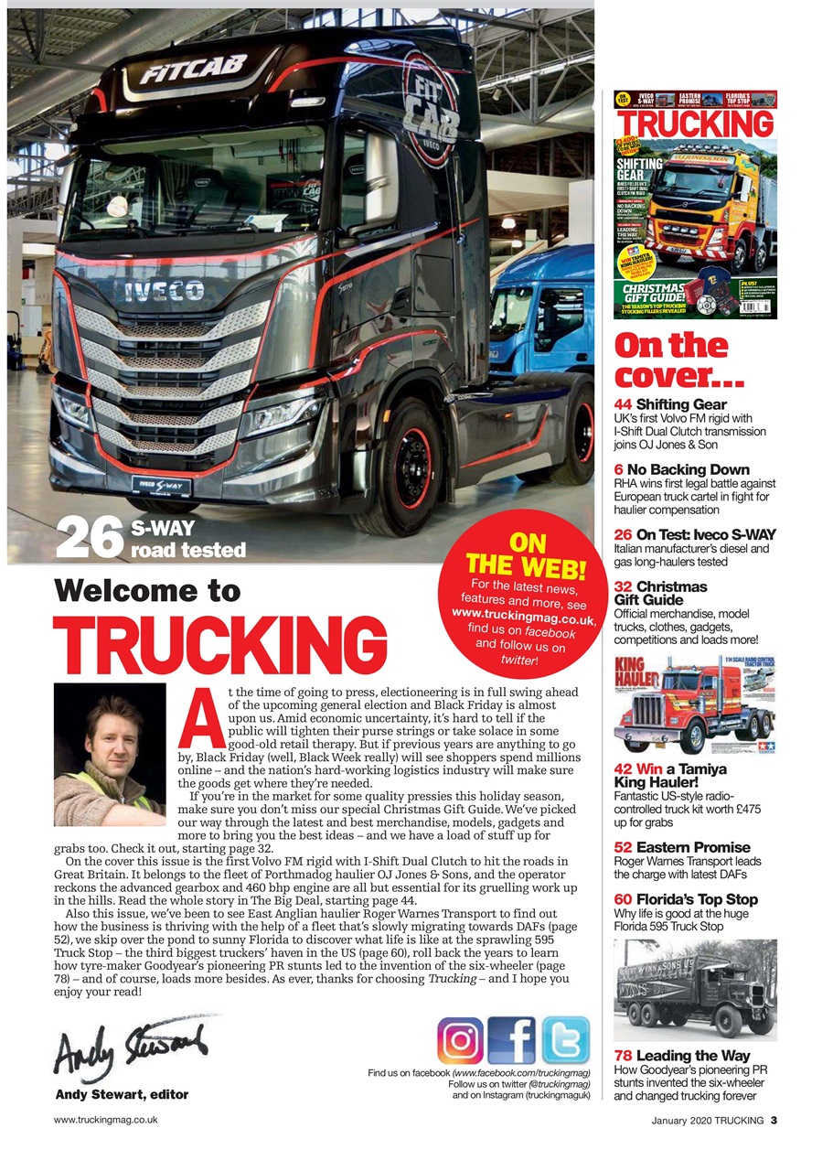 Trucking Magazine - January 2020 Back Issue