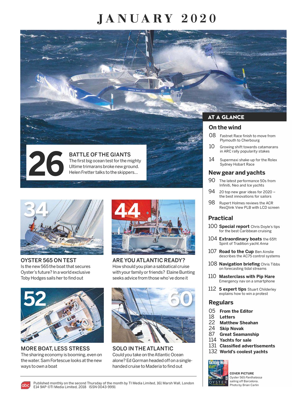 Yachting World Magazine - Jan-2020 Back Issue