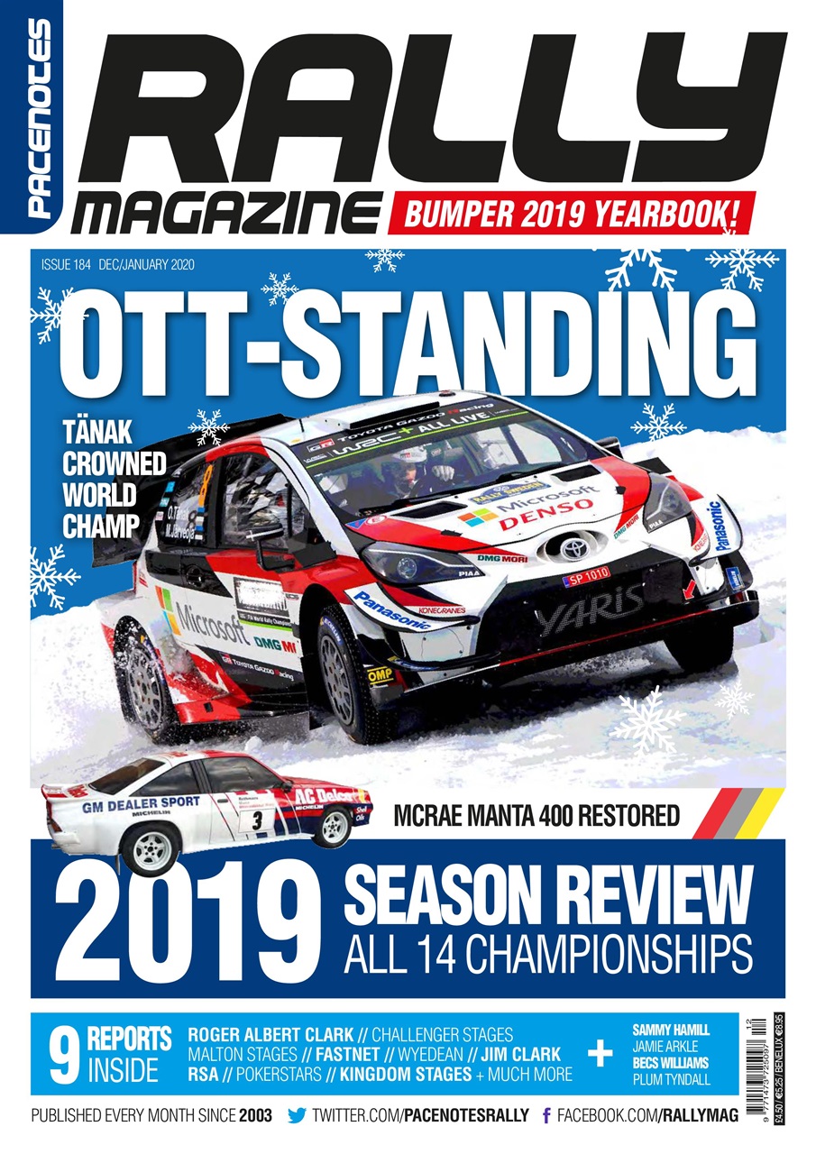 Pacenotes Rally magazine - 184 - Dec_Jan 2020 Back Issue
