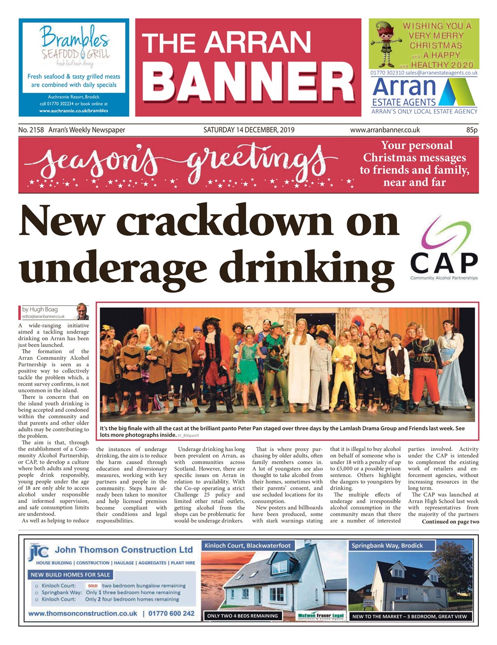 Arran Banner Magazine - 14th December 2019 Back Issue