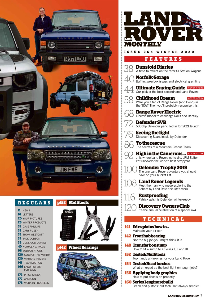 Land Rover Monthly Magazine - Winter 2020 Back Issue