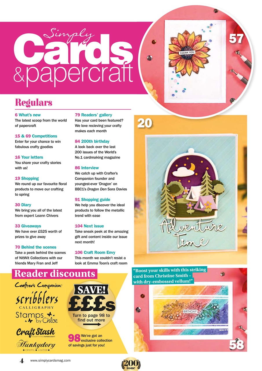 Simply Cards & Papercraft Magazine - Issue 200 Back Issue
