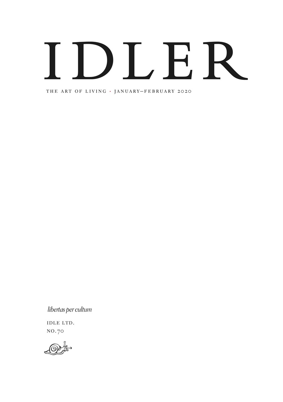 The Idler Magazine - Idler Jan/Feb 2020 Back Issue