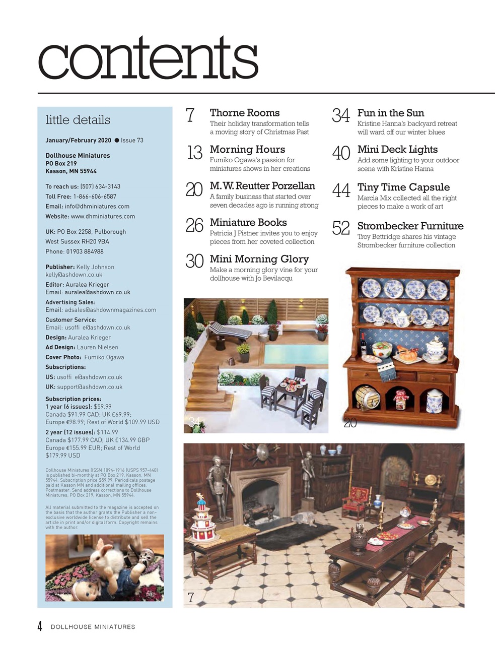 Dollhouse Miniatures Magazine - Issue 73 Back Issue