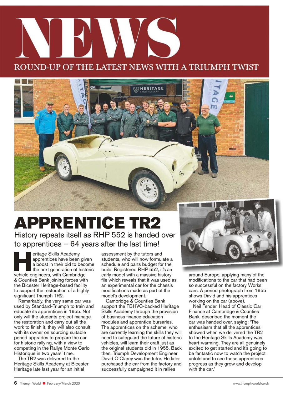 Triumph World Magazine - Feb/Mar 2020 Subscriptions | Pocketmags