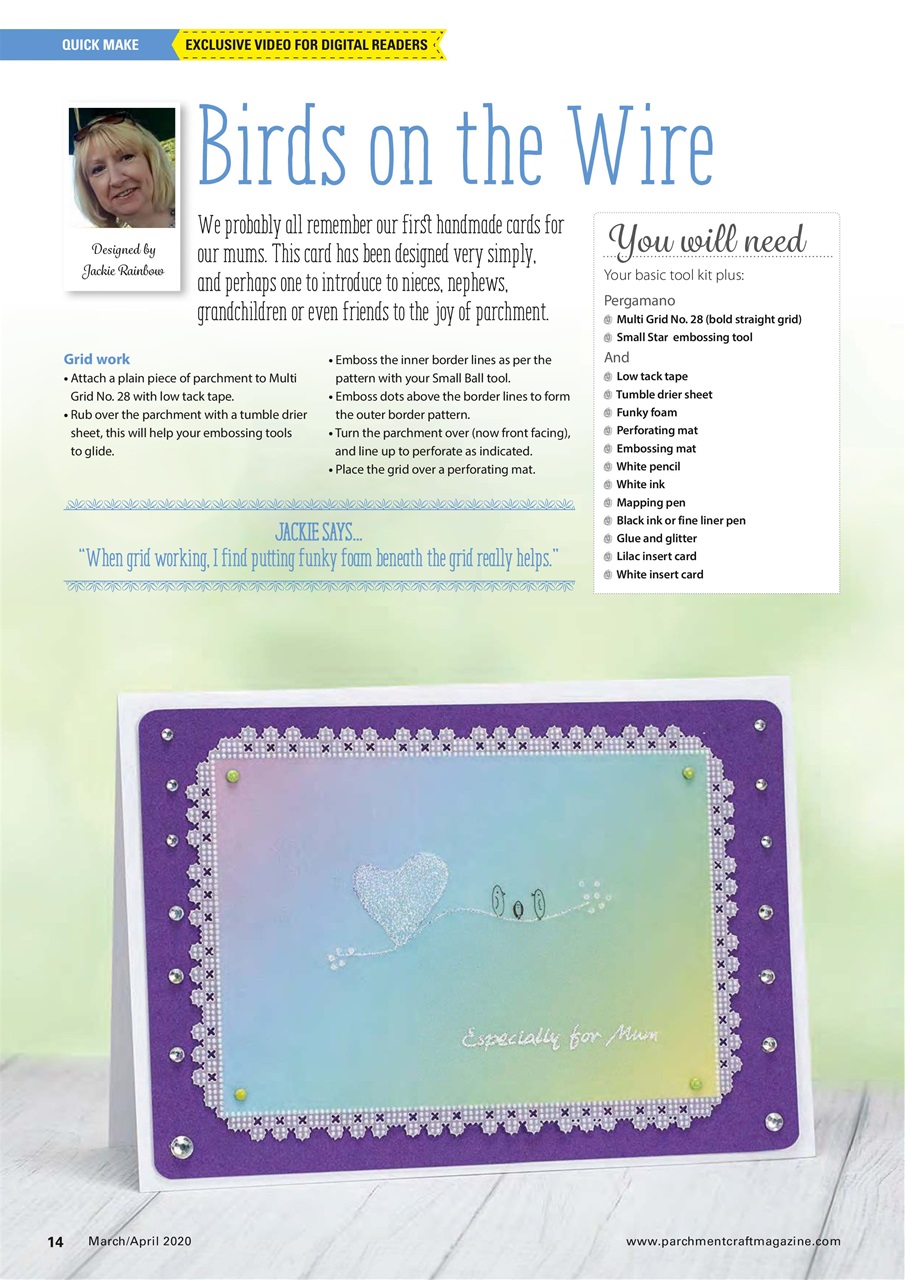 Parchment Craft Magazine - March/April 2020 Back Issue