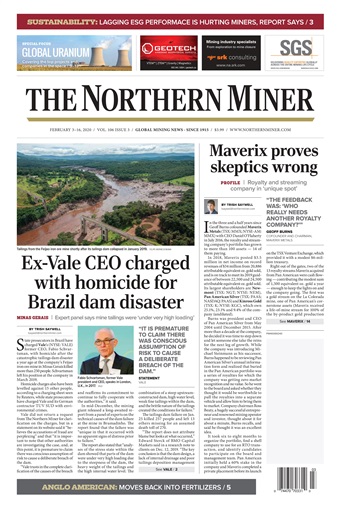 The Northern Miner Magazine - Vol. 106 No.3 Back Issue