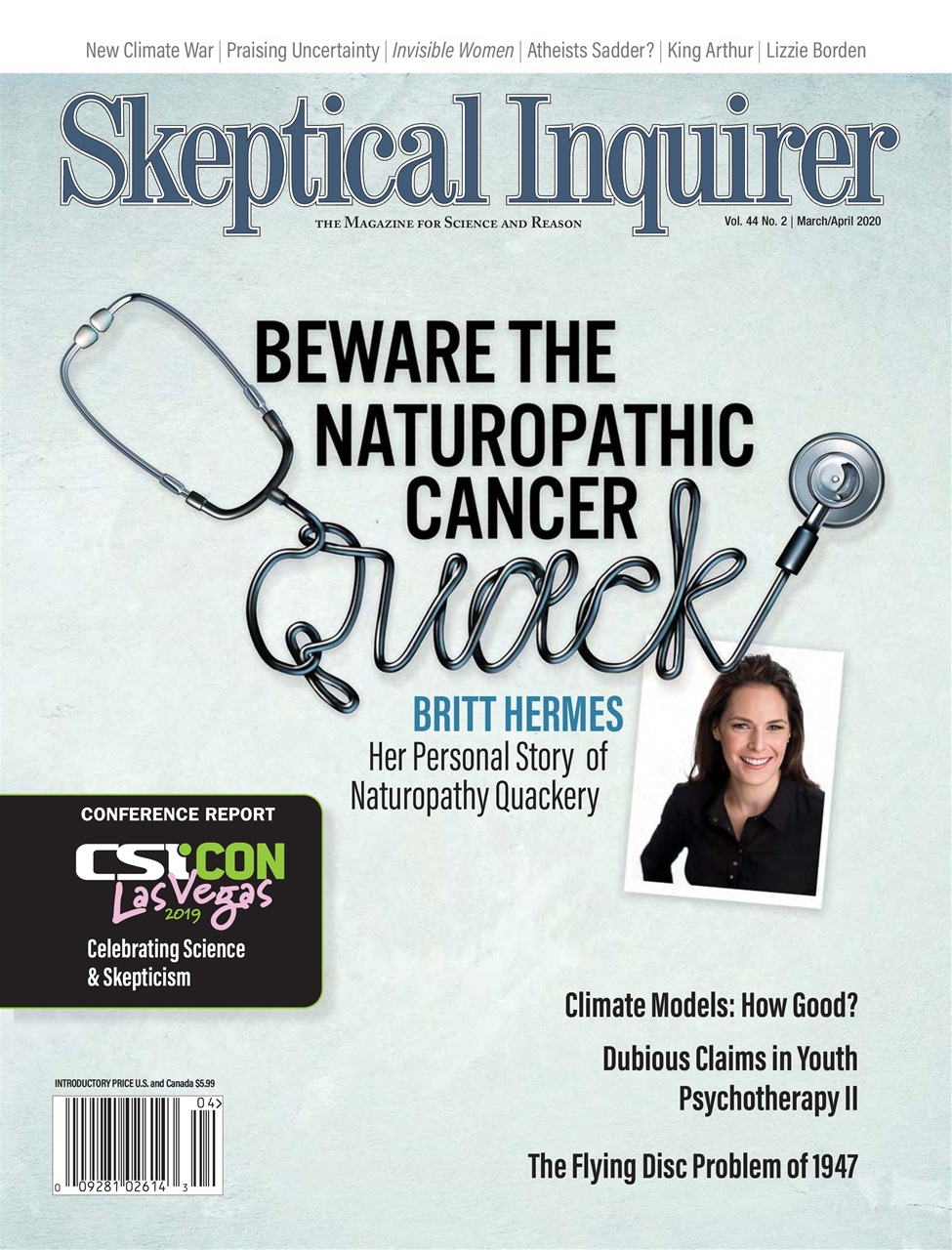 Skeptical Inquirer Magazine - March April 2020 Subscriptions | Pocketmags