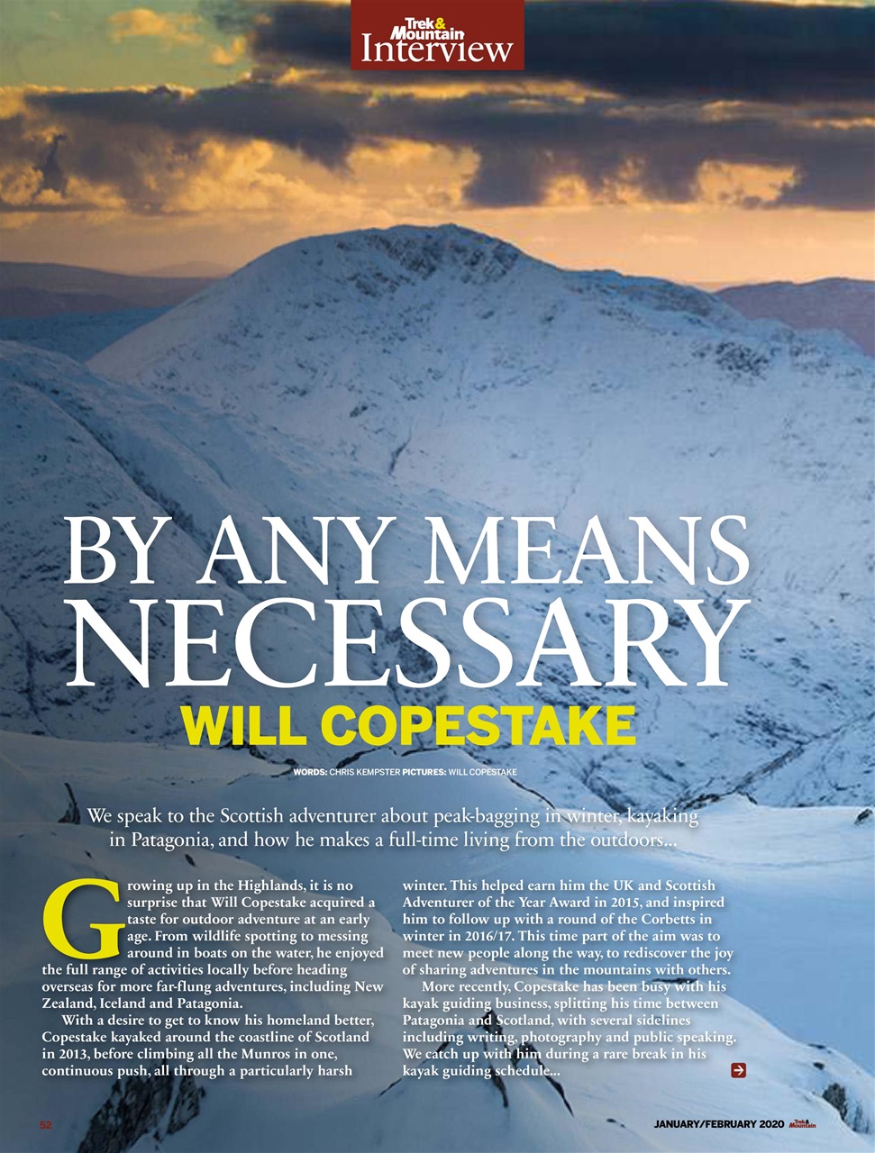 Trek & Mountain Magazine - Jan-Feb 20 Back Issue