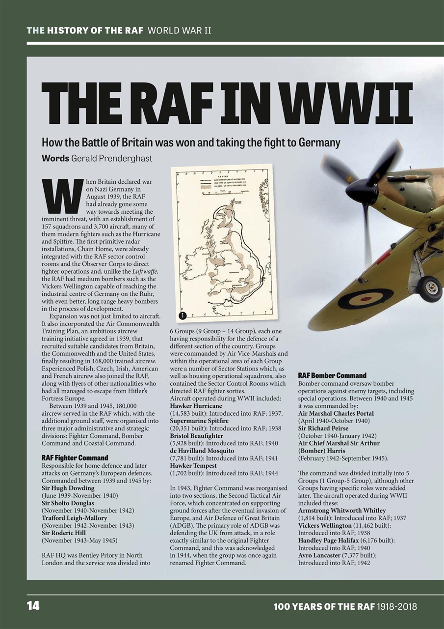 RAF & Militaria History Magazine - 100 Years of the RAF Back Issue