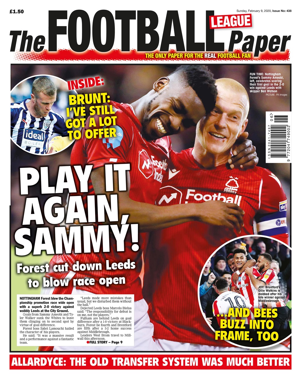 The Football League Paper Magazine - 9th Feb 2020 Subscriptions ...