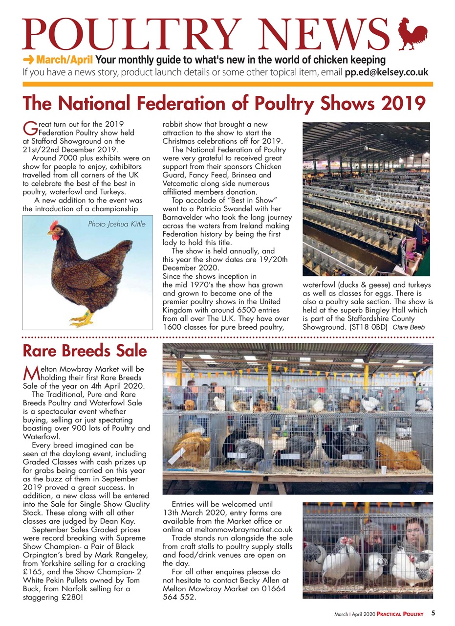 Practical Poultry Magazine Subscriptions and Mar/Apr 20 Issue
