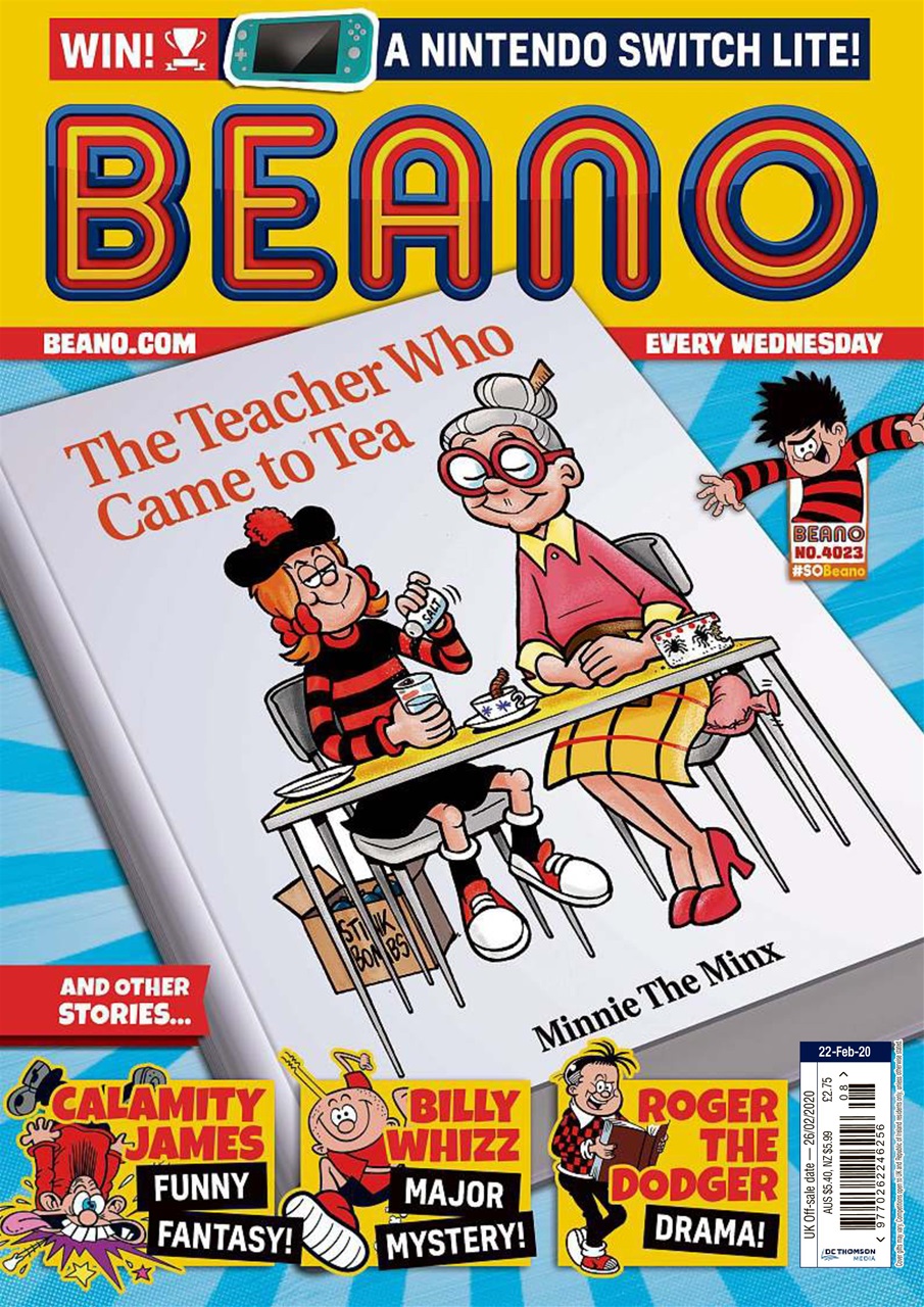 Beano Magazine - 22/02/2020 Back Issue